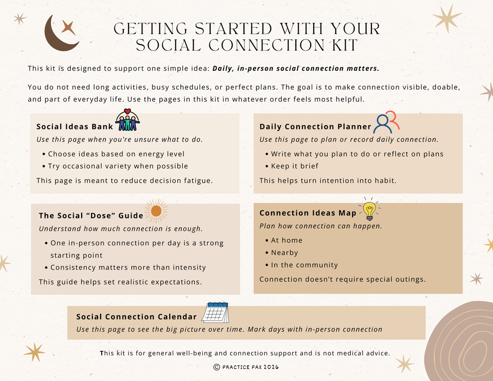 Social Connections Kit - Digital Download – Practice Pax